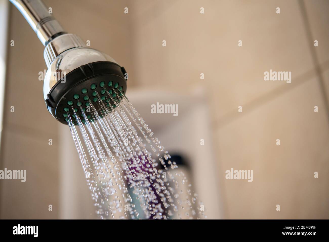 Use of water. Bathroom shower being used Stock Photo - Alamy