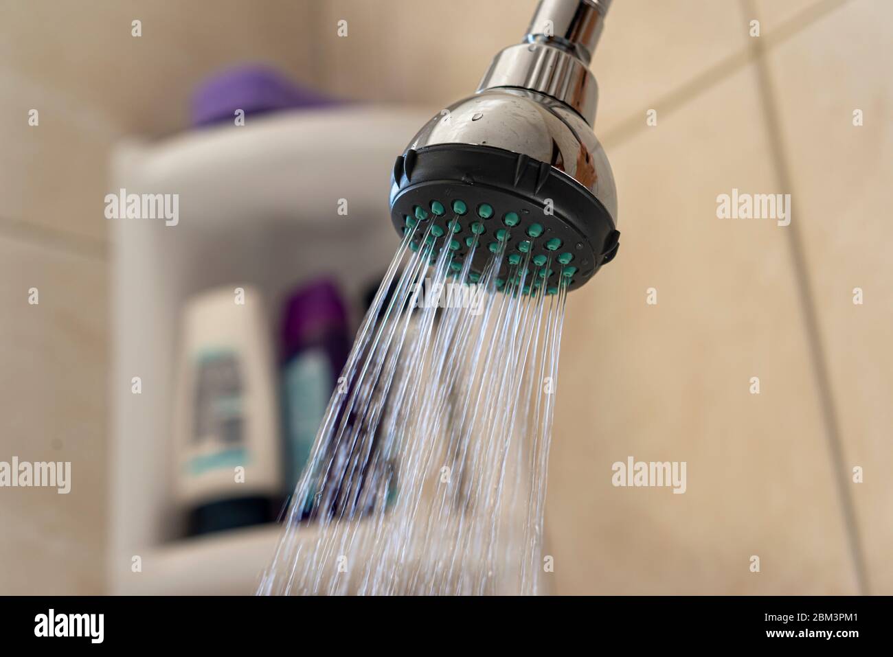 Use of water. Bathroom shower being used Stock Photo - Alamy