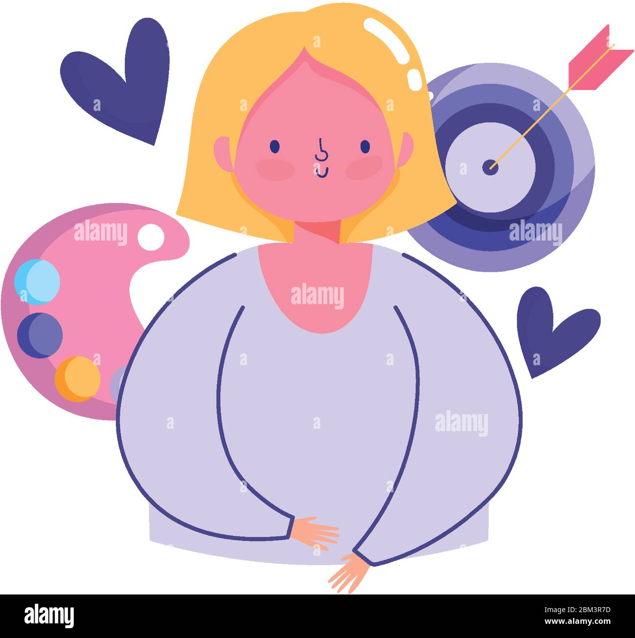 people creativity technology, girl target strategy innovation idea ...