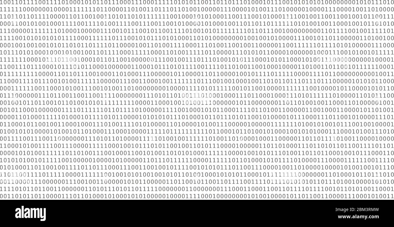 Colorful digital binary data digits and streaming binary code background with light beams Stock ...