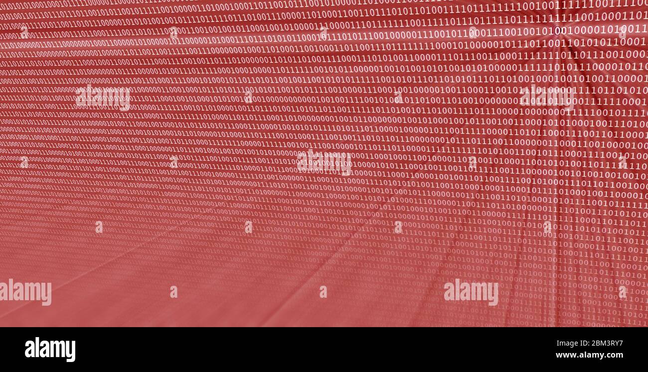 Colorful Digital Binary Data Digits And Streaming Binary Code Background With Light Beams Stock 4364
