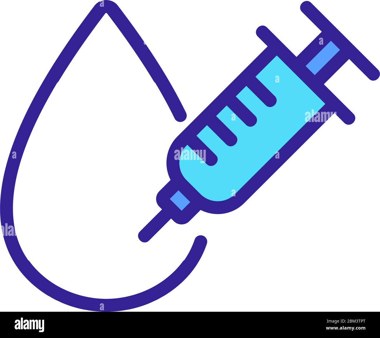 blood removal injection icon vector outline illustration Stock Vector ...