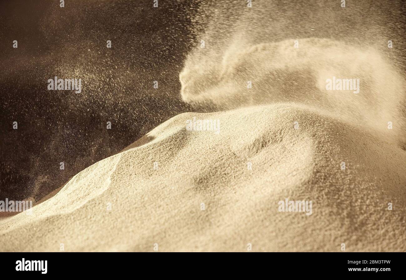 abstract earth dust explosion on black background Stock Photo - Alamy