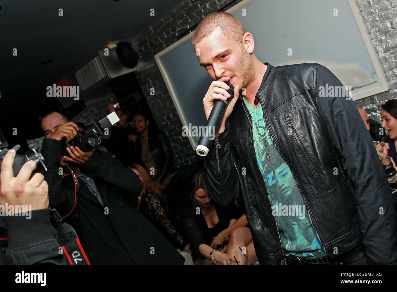 New York, NY, USA. 29 March, 2011. Jared Evan, performs at the Japan ...