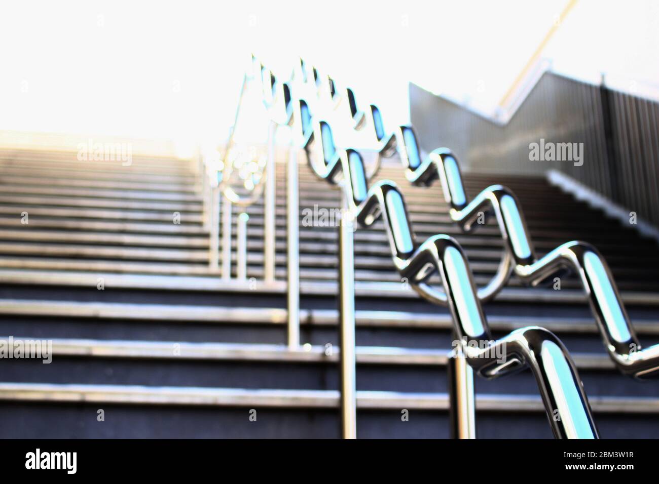 Scenery of stairs going from underground to above ground Stock Photo ...
