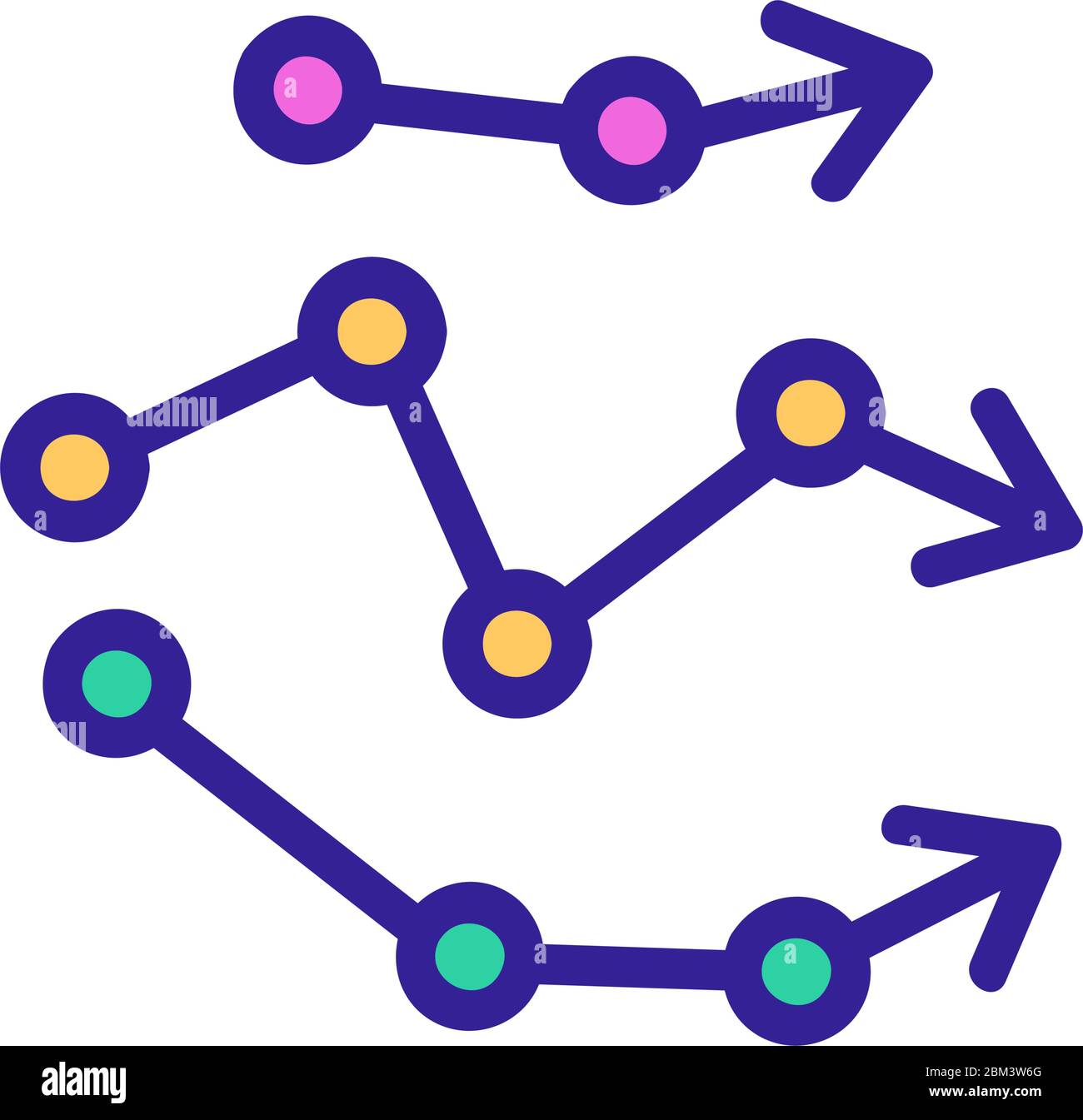 vector analysis icon vector outline illustration Stock Vector Image ...
