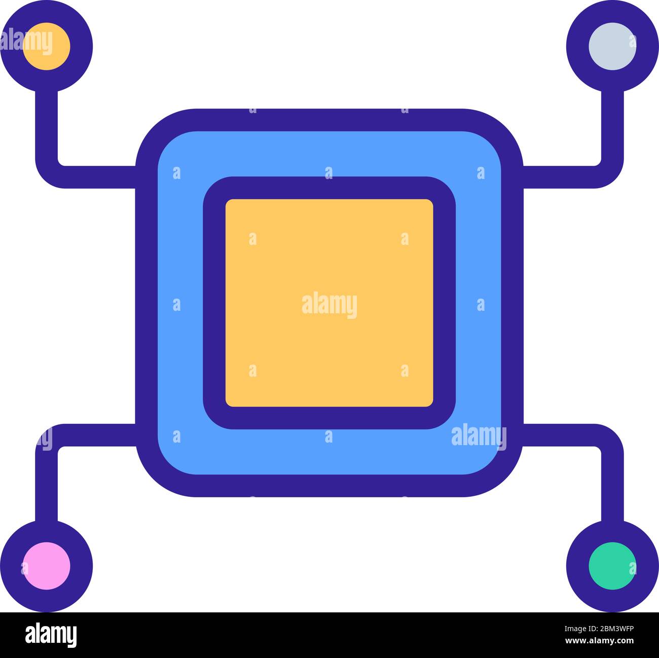 microarray analysis icon vector outline illustration Stock Vector Image ...
