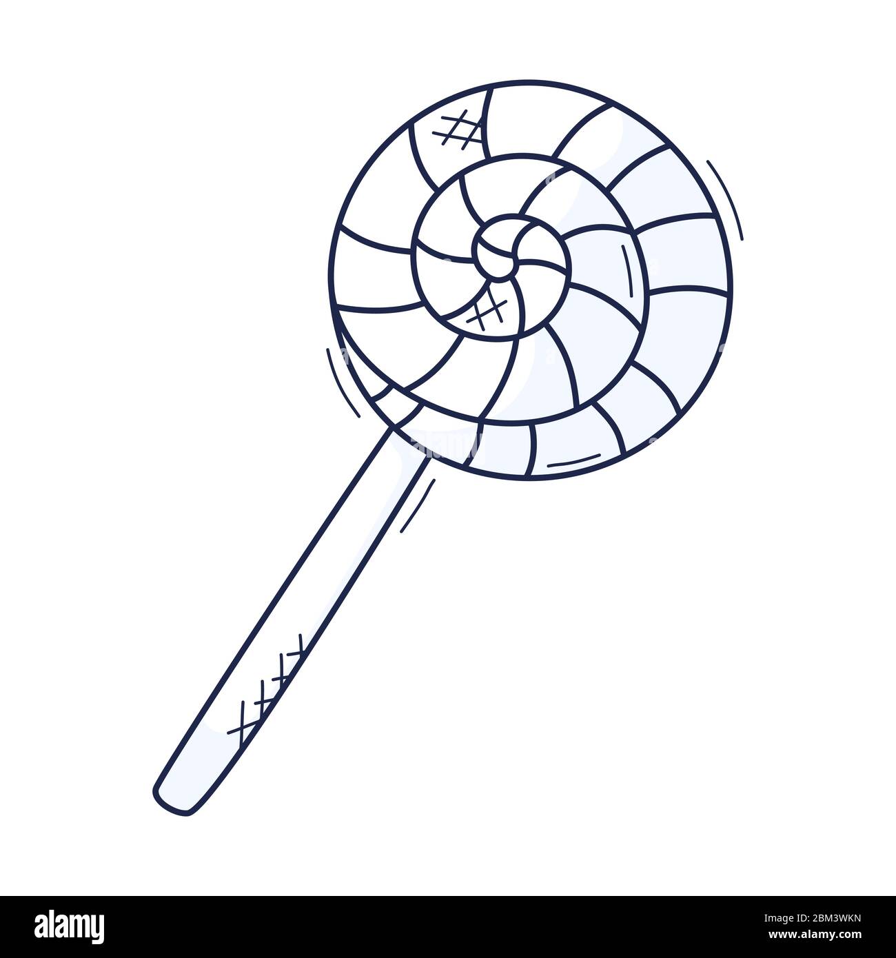 Vector illustration of lollipop. outlines isolated vector illustration ...