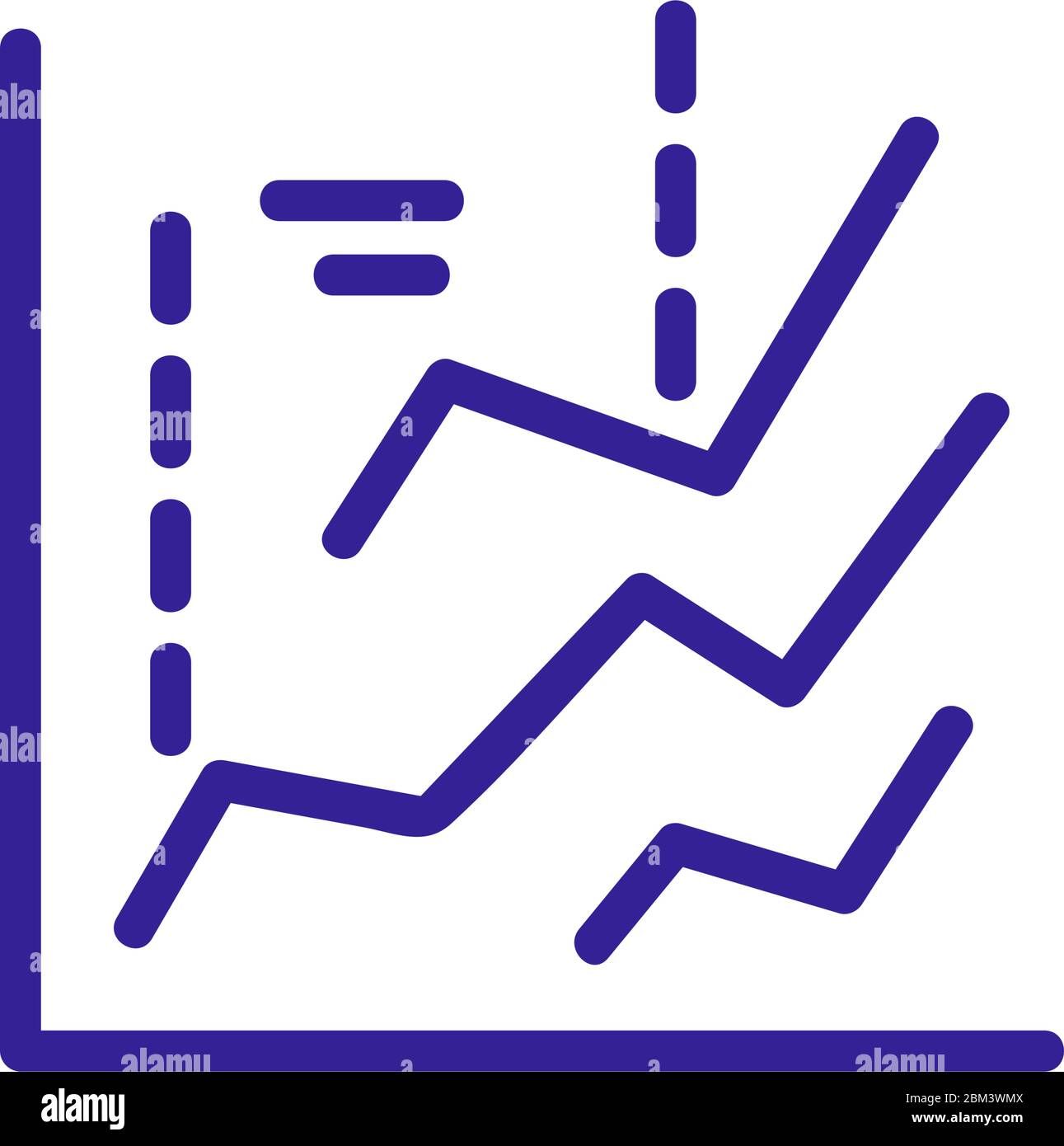 statistics analysis icon vector outline illustration Stock Vector Image ...