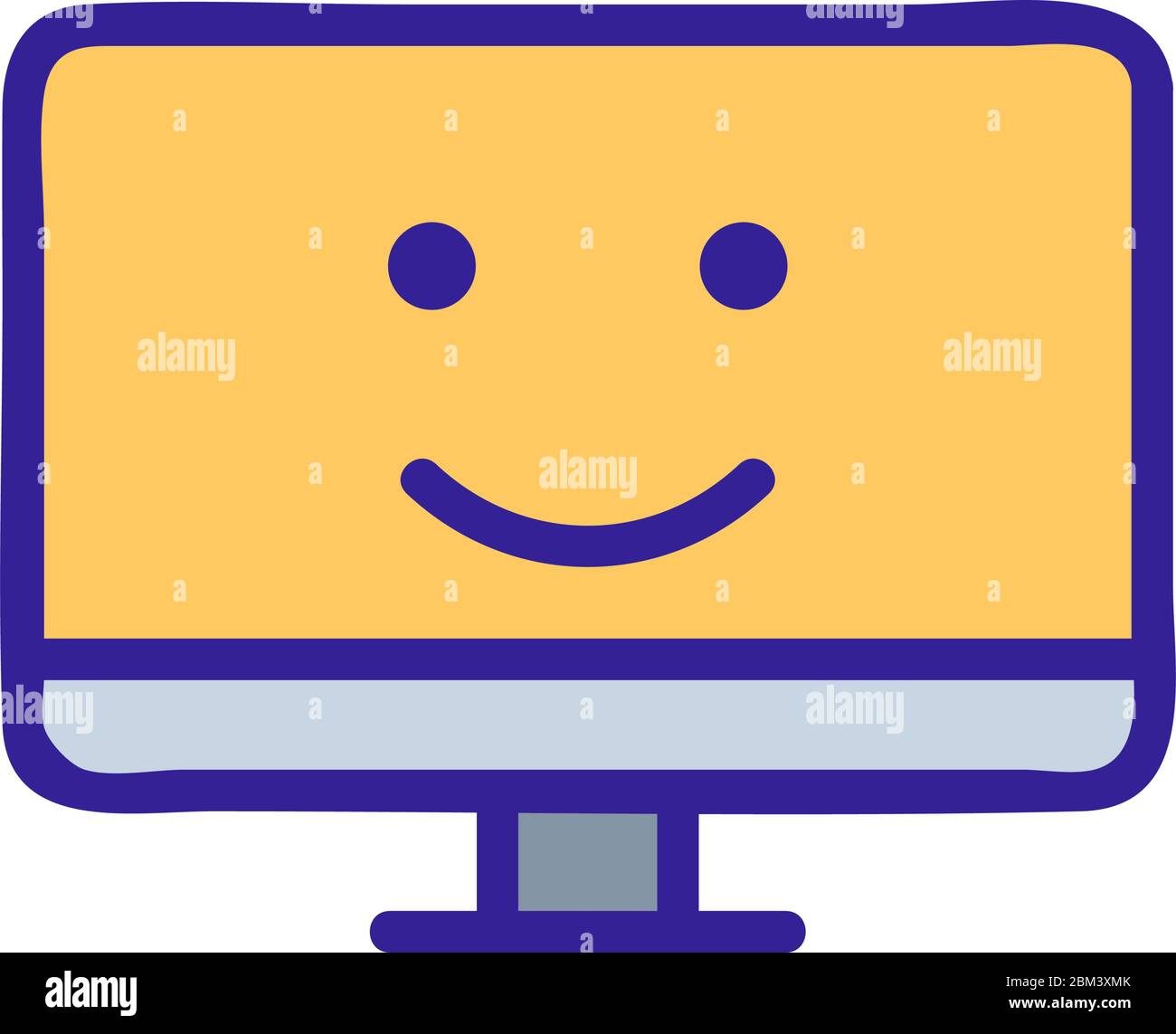 good protected computer condition icon vector outline illustration ...