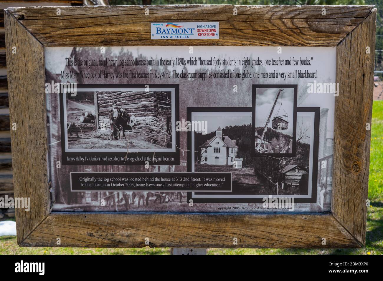 Keystone, SD, USA - May 26, 2019: The First Schoolhouse Stock Photo - Alamy