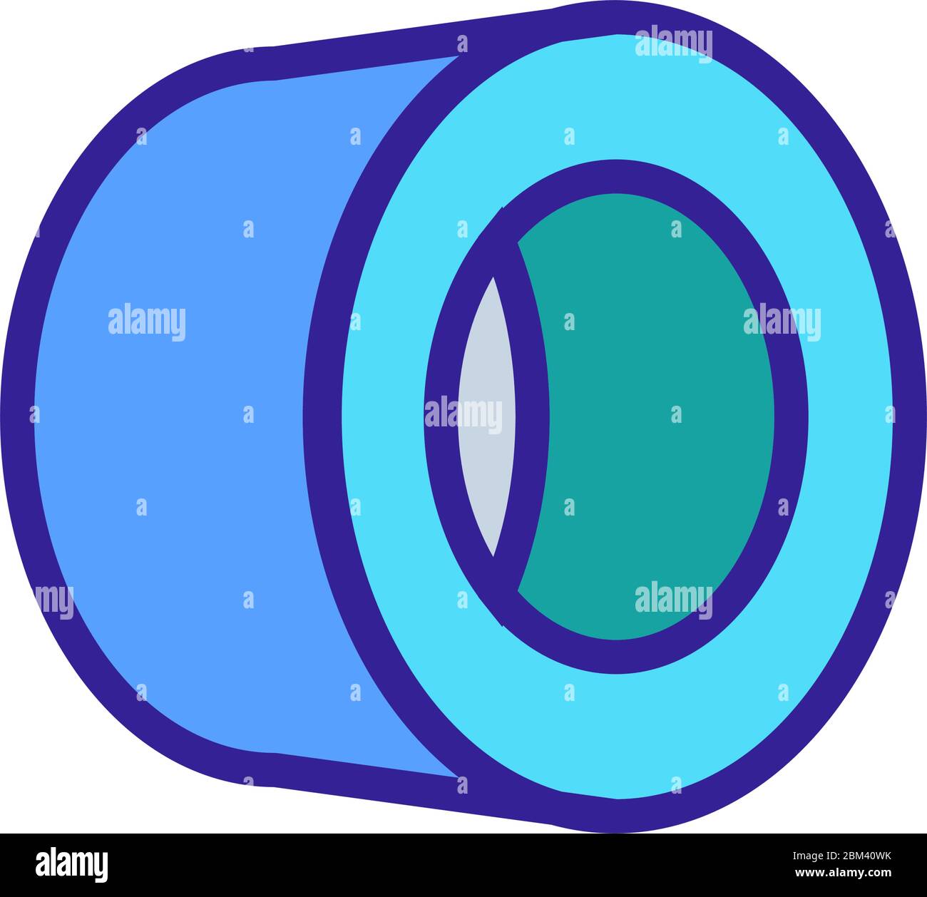 tape roll icon vector outline illustration Stock Vector Image & Art - Alamy