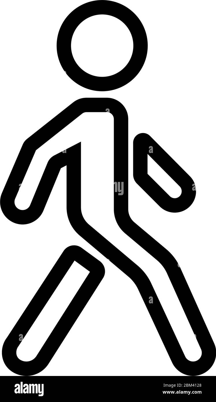 forward man icon vector outline illustration Stock Vector Image & Art ...