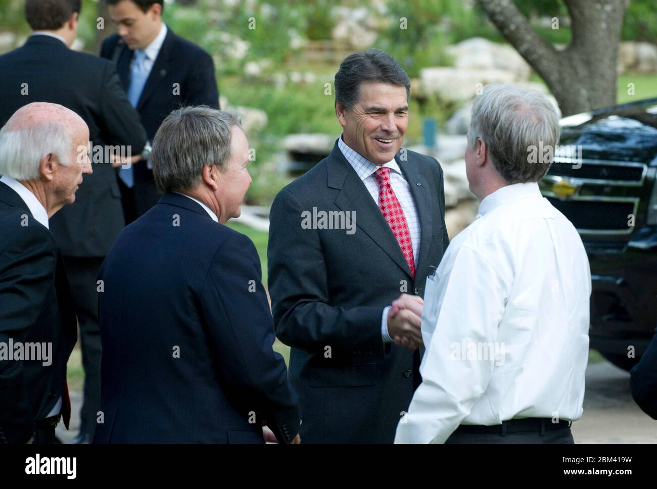 Austin Texas USA, September 11, 2011: Texas Gov. Rick Perry shakes ...
