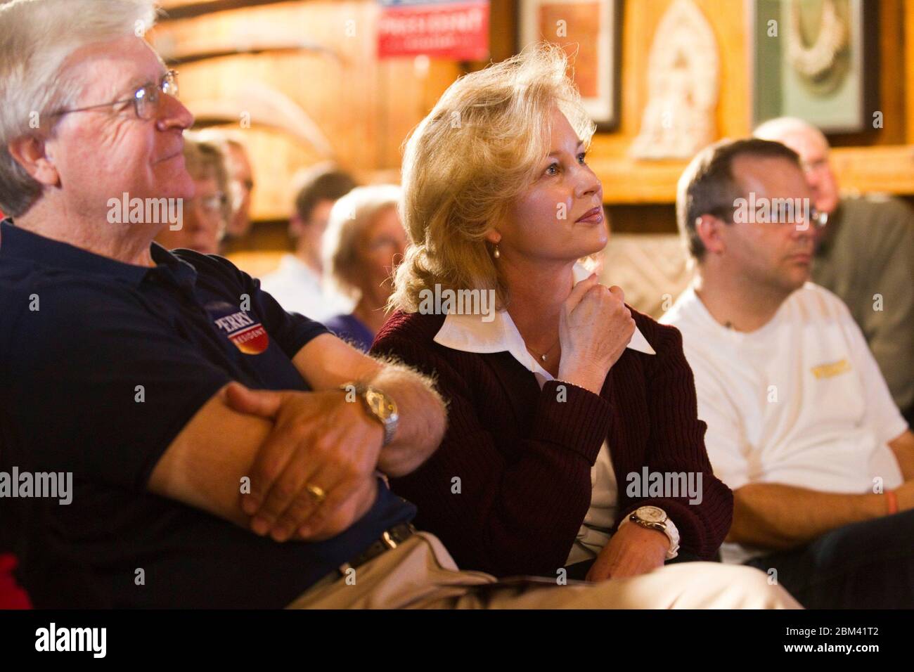 Orange City, Iowa USA, October 8, 2011: Anita Perry, wife of Rick Perry ...