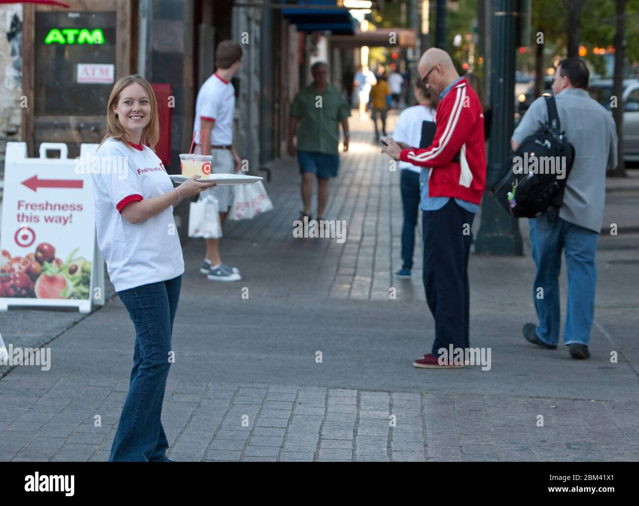 Austin Texas USA, October 14th, 2011: Retail store Target set up a pop ...