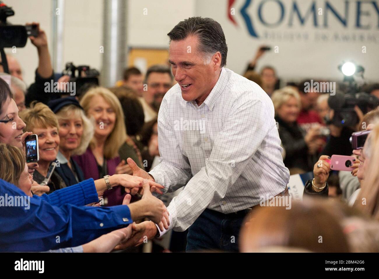Mitt romney 2012 caucus hi-res stock photography and images - Alamy
