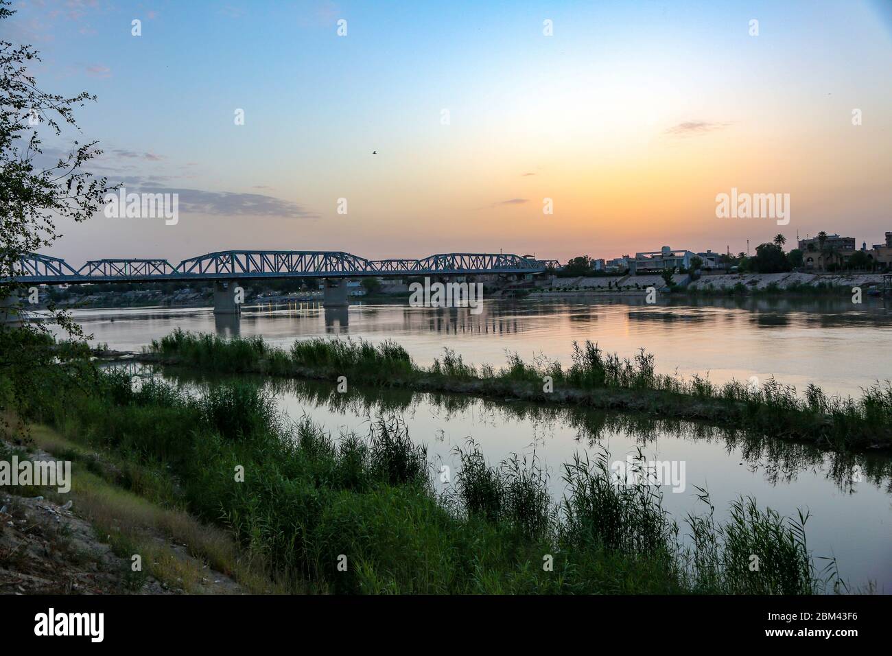 Baghdad, Iraq – April 4, 2020: photo for sunrise in Baghdad city in ...