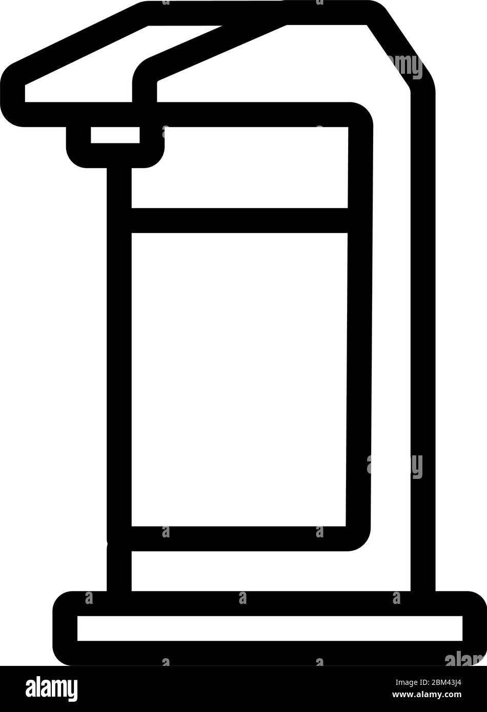 automatic soap dispenser icon vector outline illustration Stock Vector ...