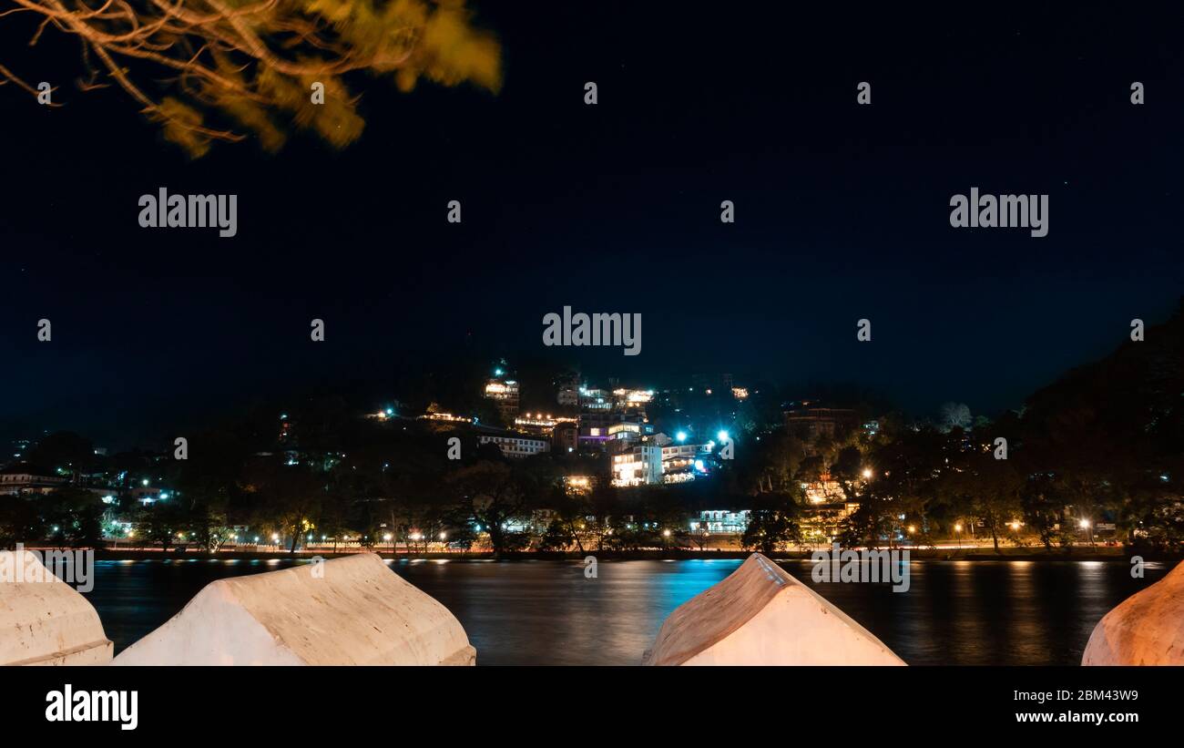 Kandy night long exposure landscape photograph Stock Photo - Alamy