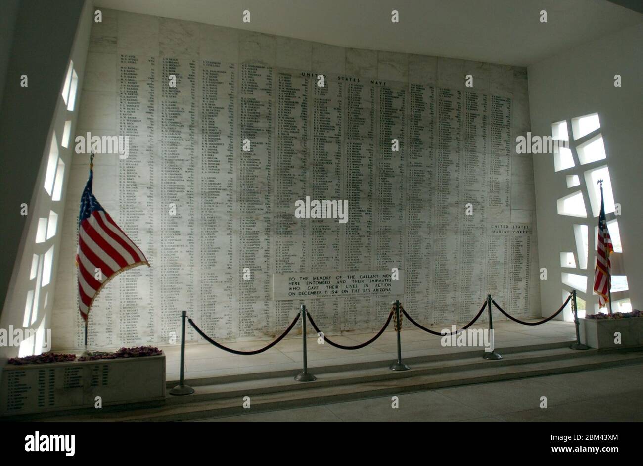 An inscription in marble "To the Memory of the Gallant Men Here ...