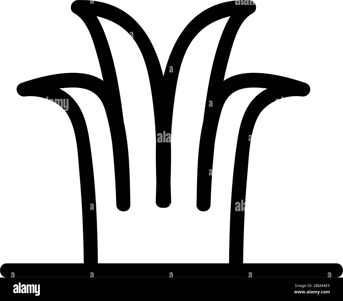 growing organic greens icon vector outline illustration Stock Vector ...