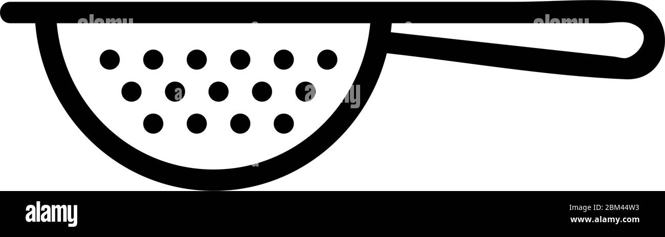 kitchen ladle for decanting rice icon vector outline illustration Stock ...