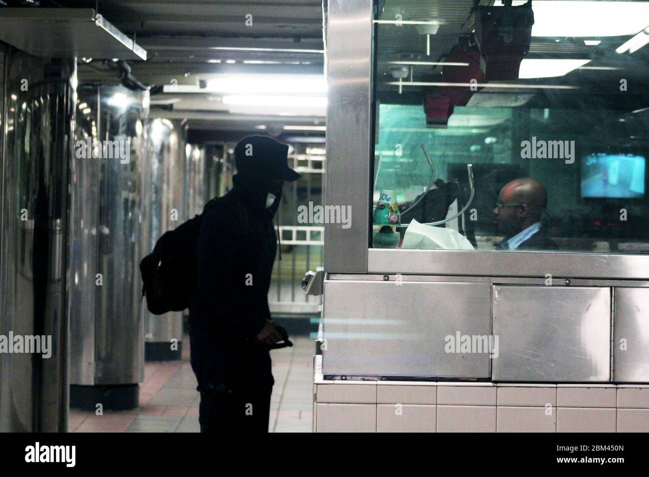 Subway station construction booth hi-res stock photography and images ...