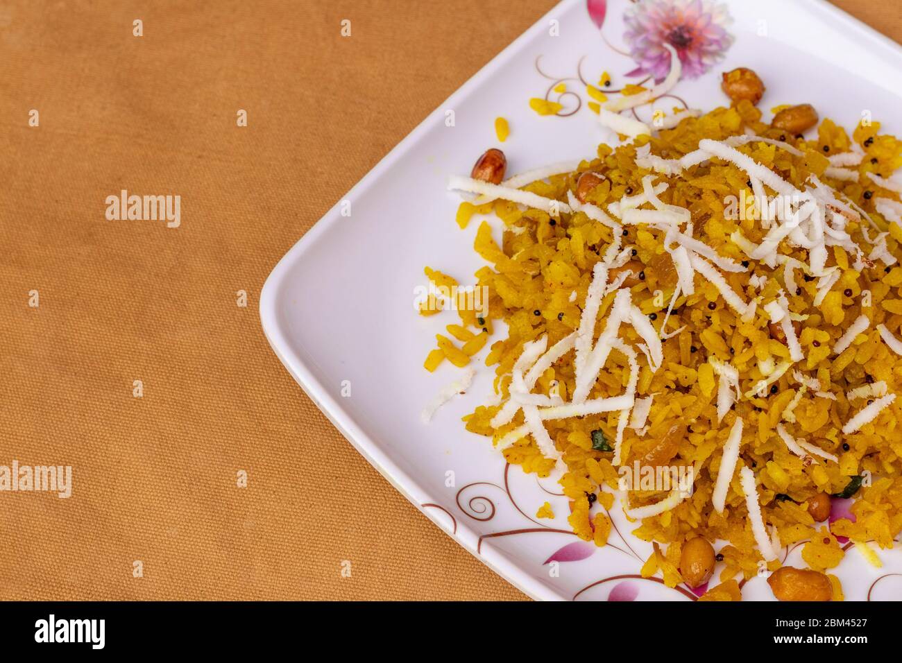 Poha popular healthy Indian breakfast dish made with flattened rice ...