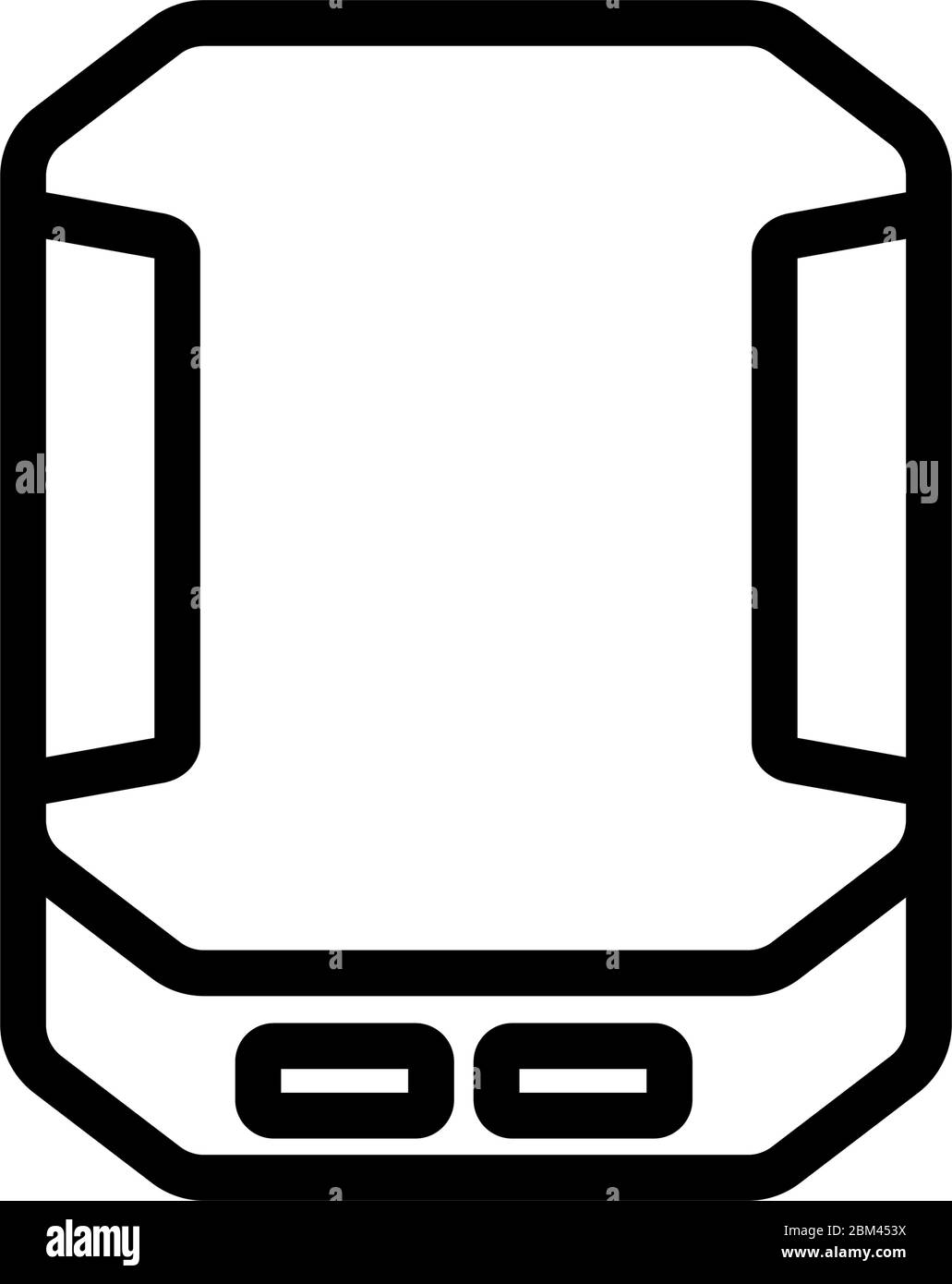 shockproof protective portable charging icon vector outline ...