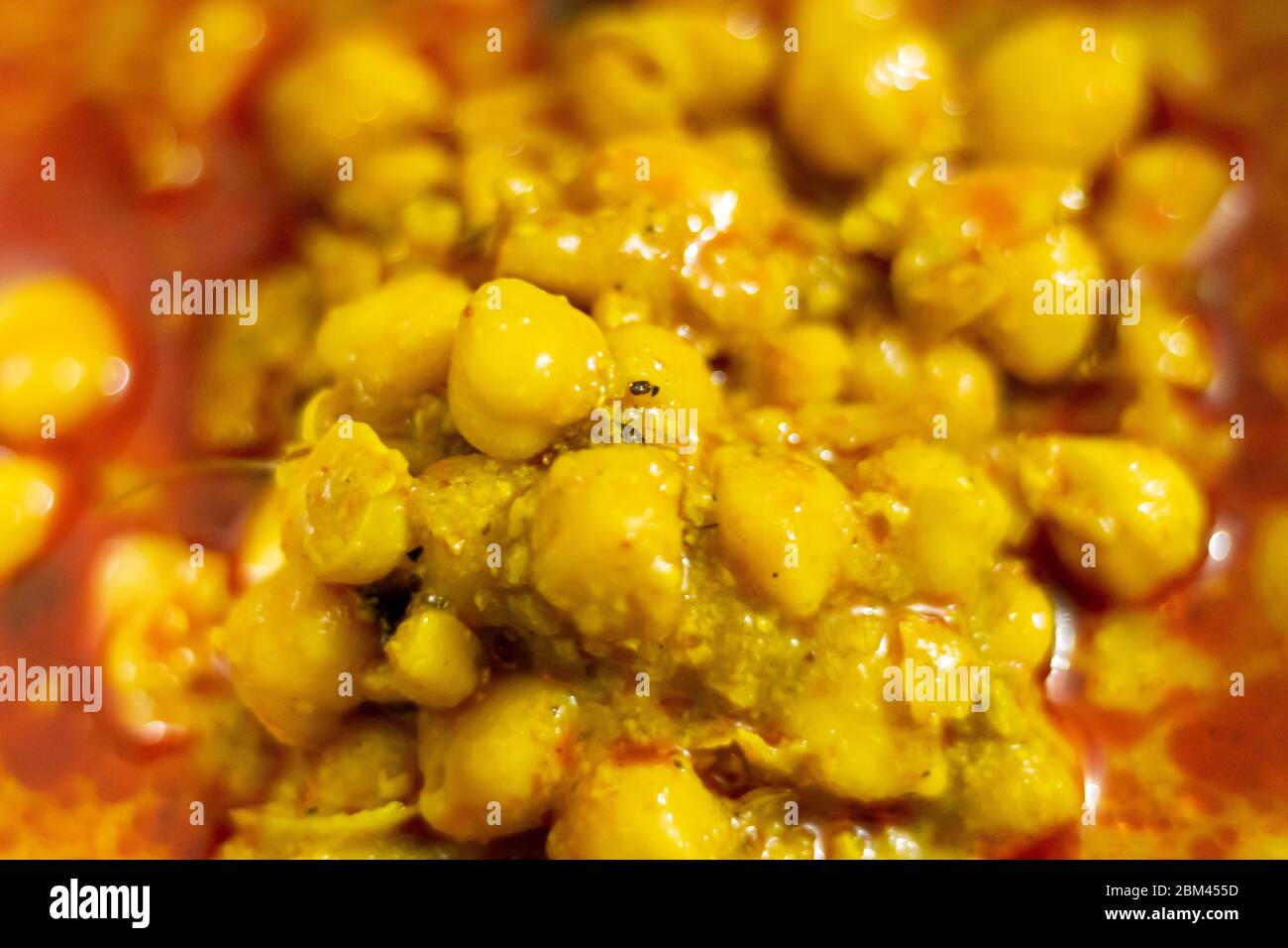 Chole or chickpea curry, delicious punjabi chole curry, selective focus ...