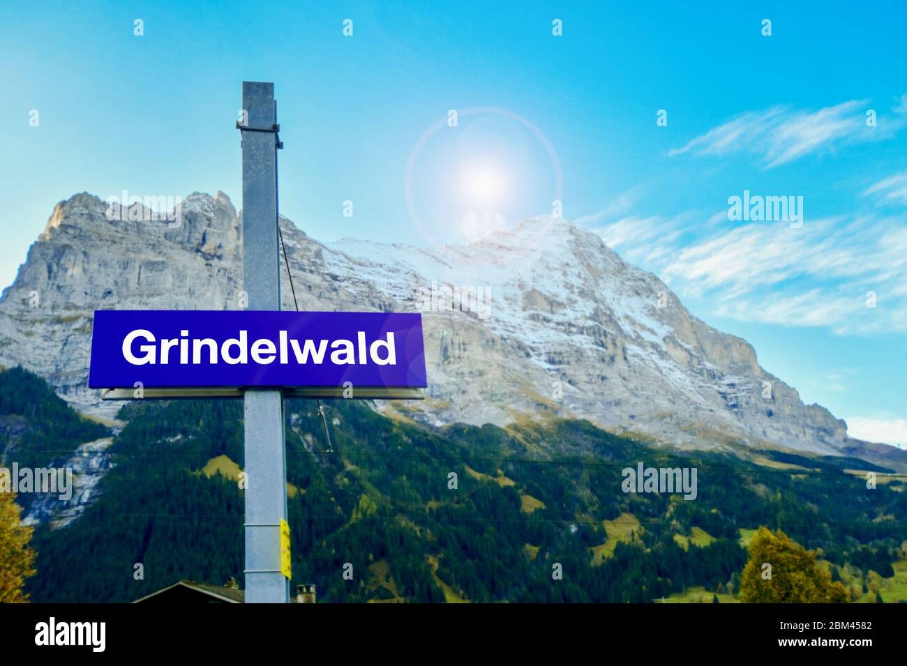 Beautiful View Of Grindelwald In Switzerland Stock Photo - Alamy