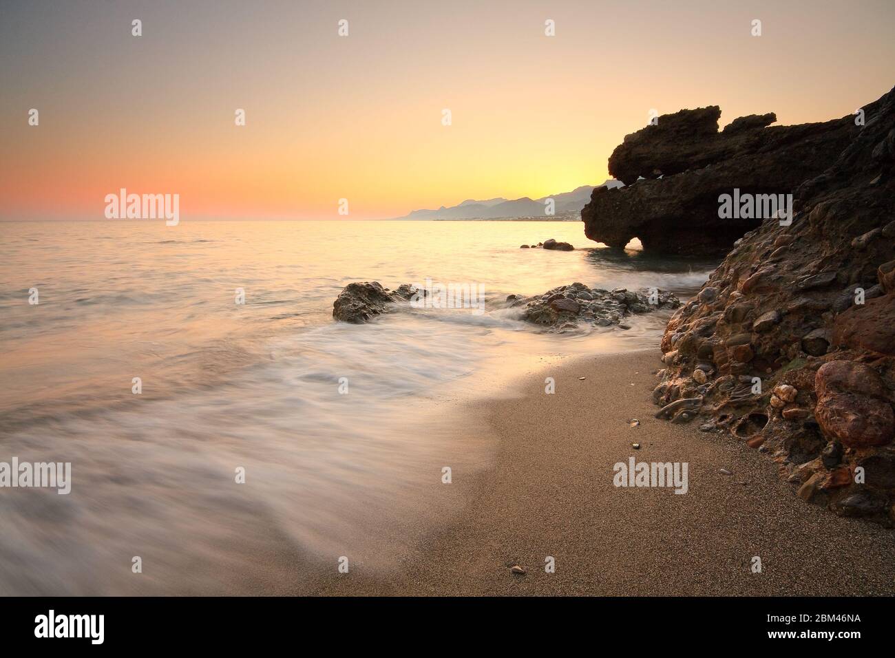 Beach in southern Crete, Greece Stock Photo - Alamy