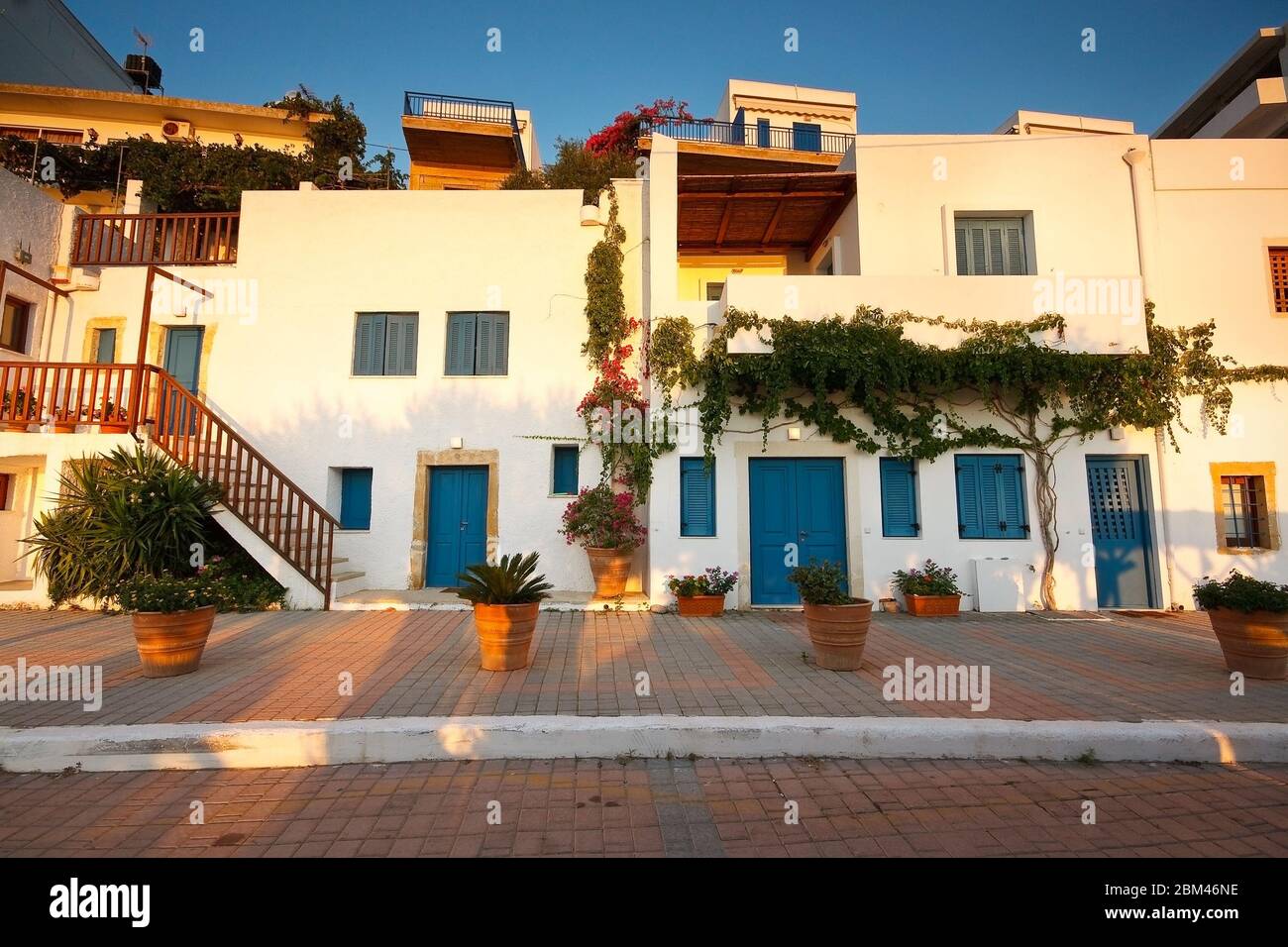 Traditional houses in southern Crete, Greece Stock Photo - Alamy