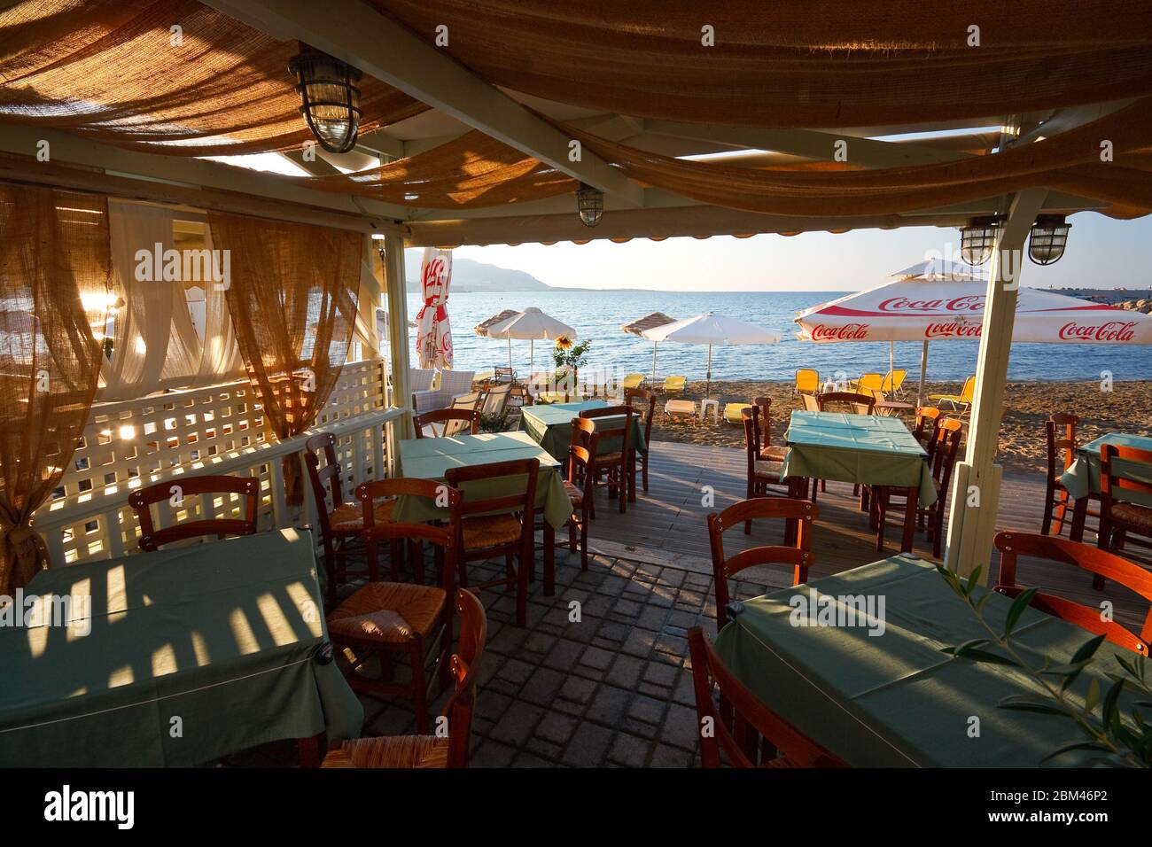 Crete village restaurant hi-res stock photography and images - Alamy