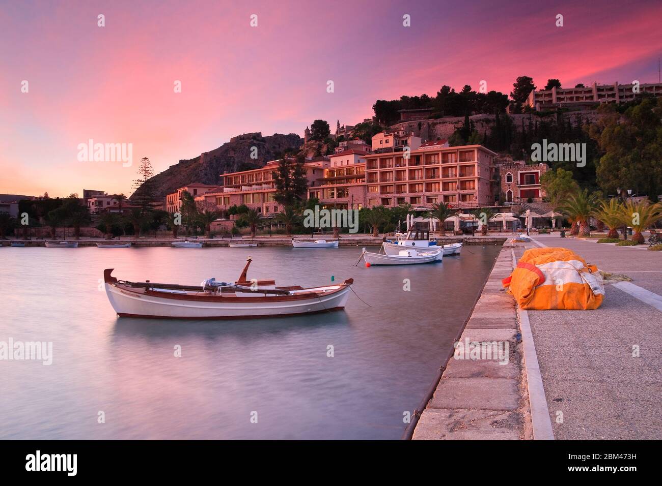 Nafplio harbour town peloponnese greece hi-res stock photography and ...