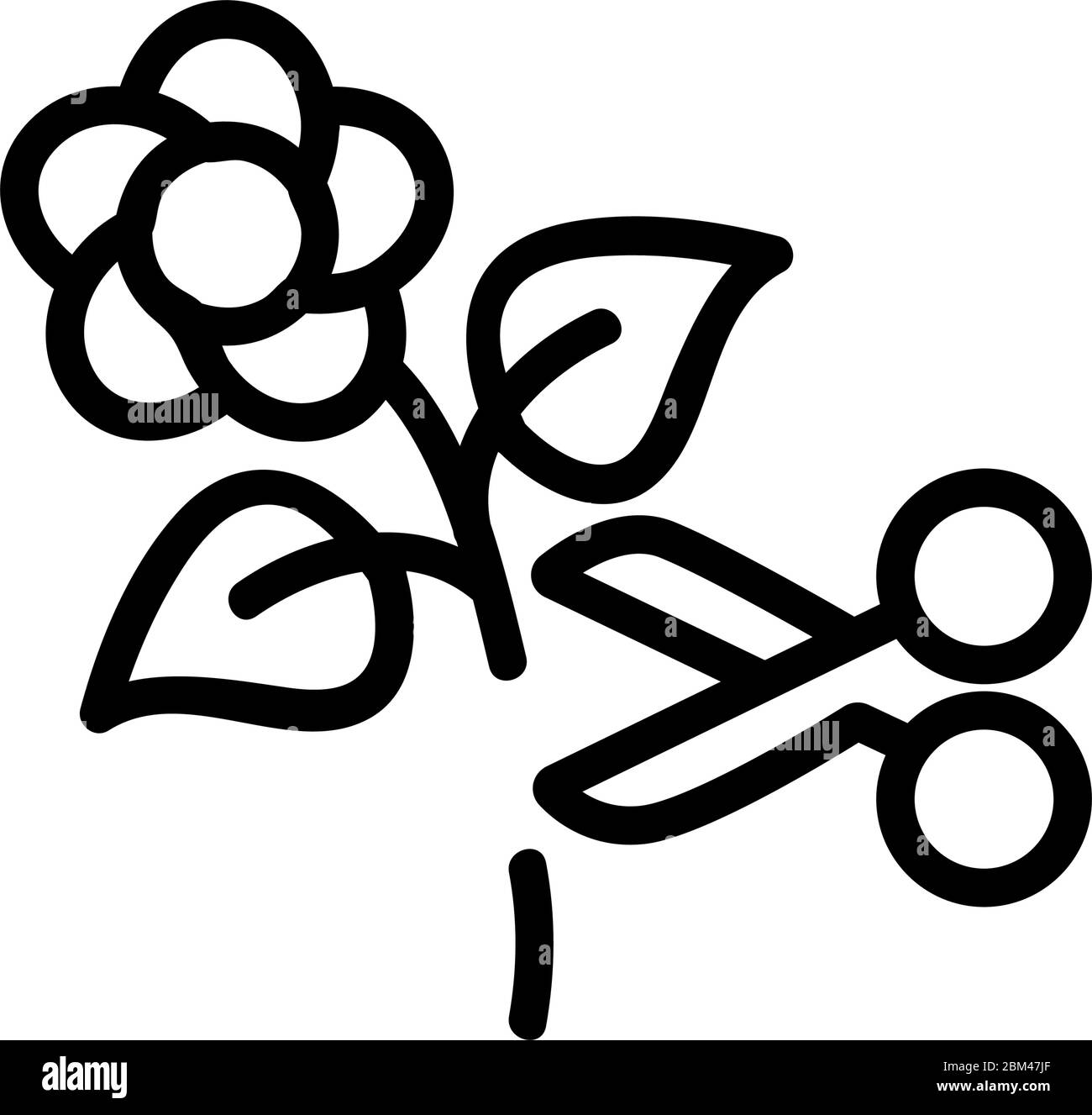 flower pruning icon vector outline illustration Stock Vector Image ...