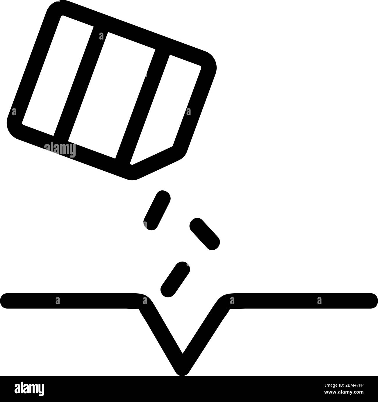 sowing seeds in ground icon vector outline illustration Stock Vector ...