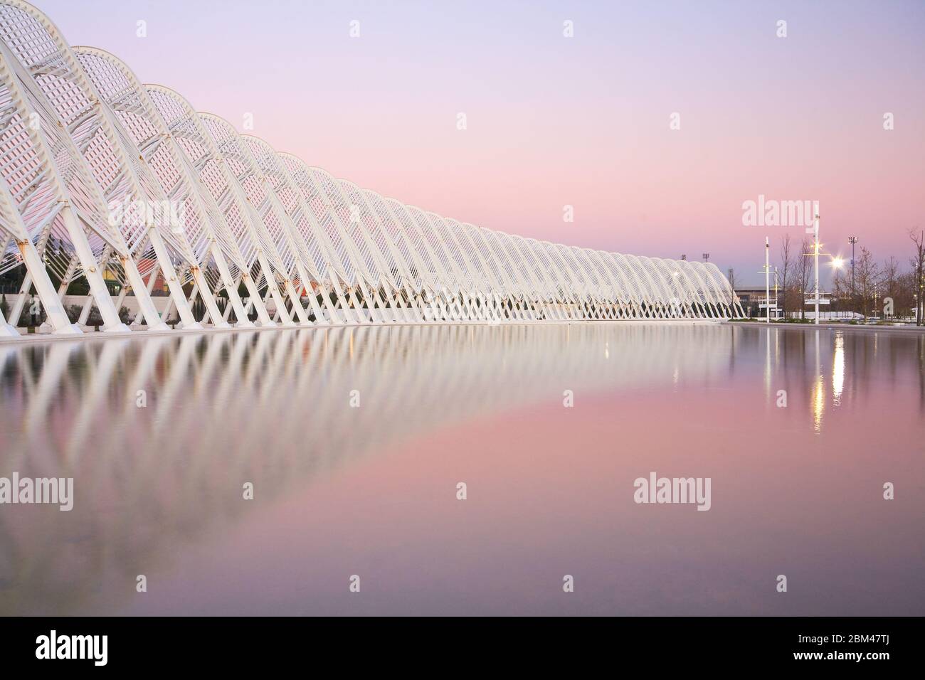 Promenade in the Olympic Sports Complex in Athens Stock Photo - Alamy