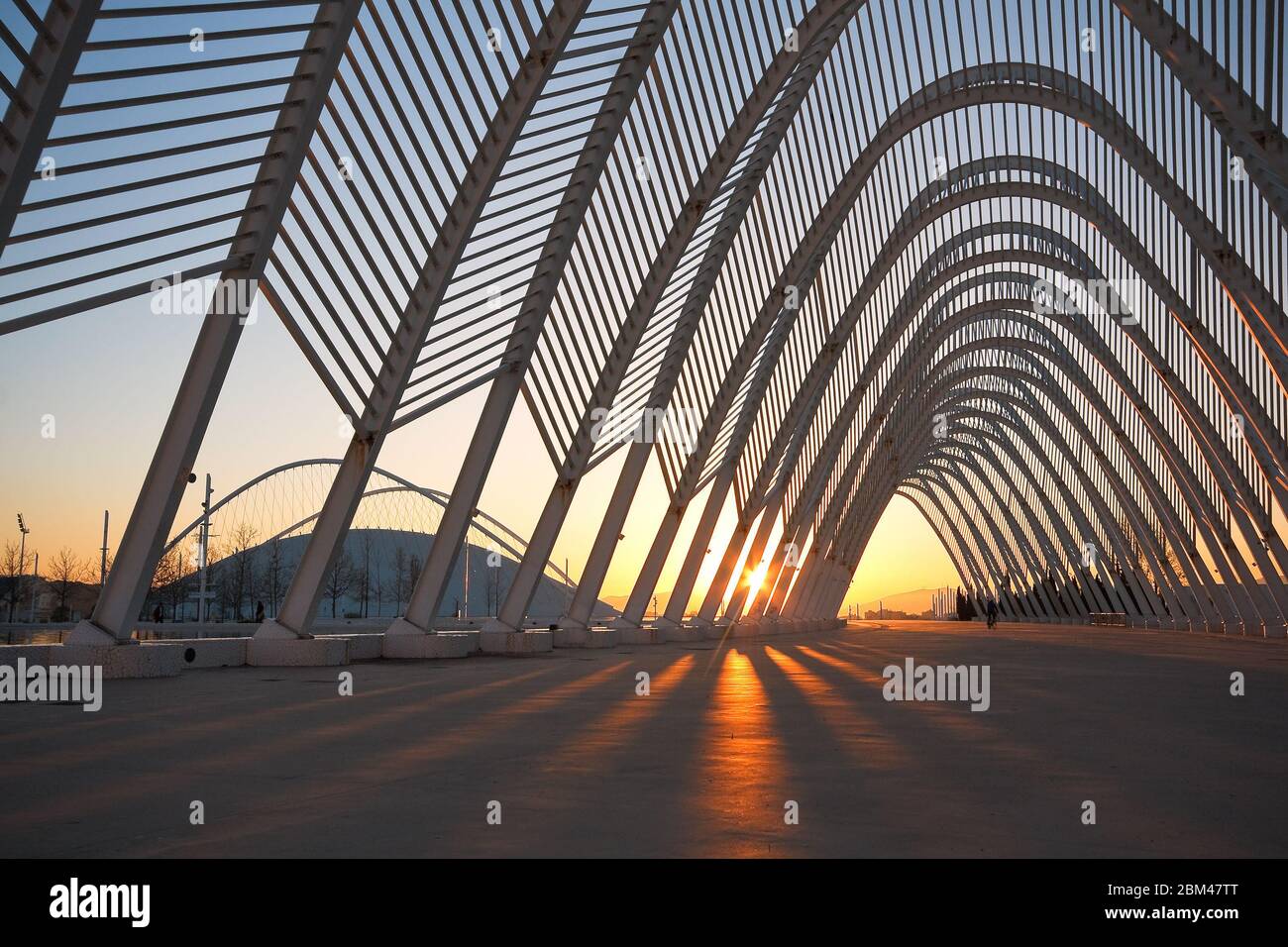 Promenade in the Olympic Sports Complex in Athens Stock Photo - Alamy