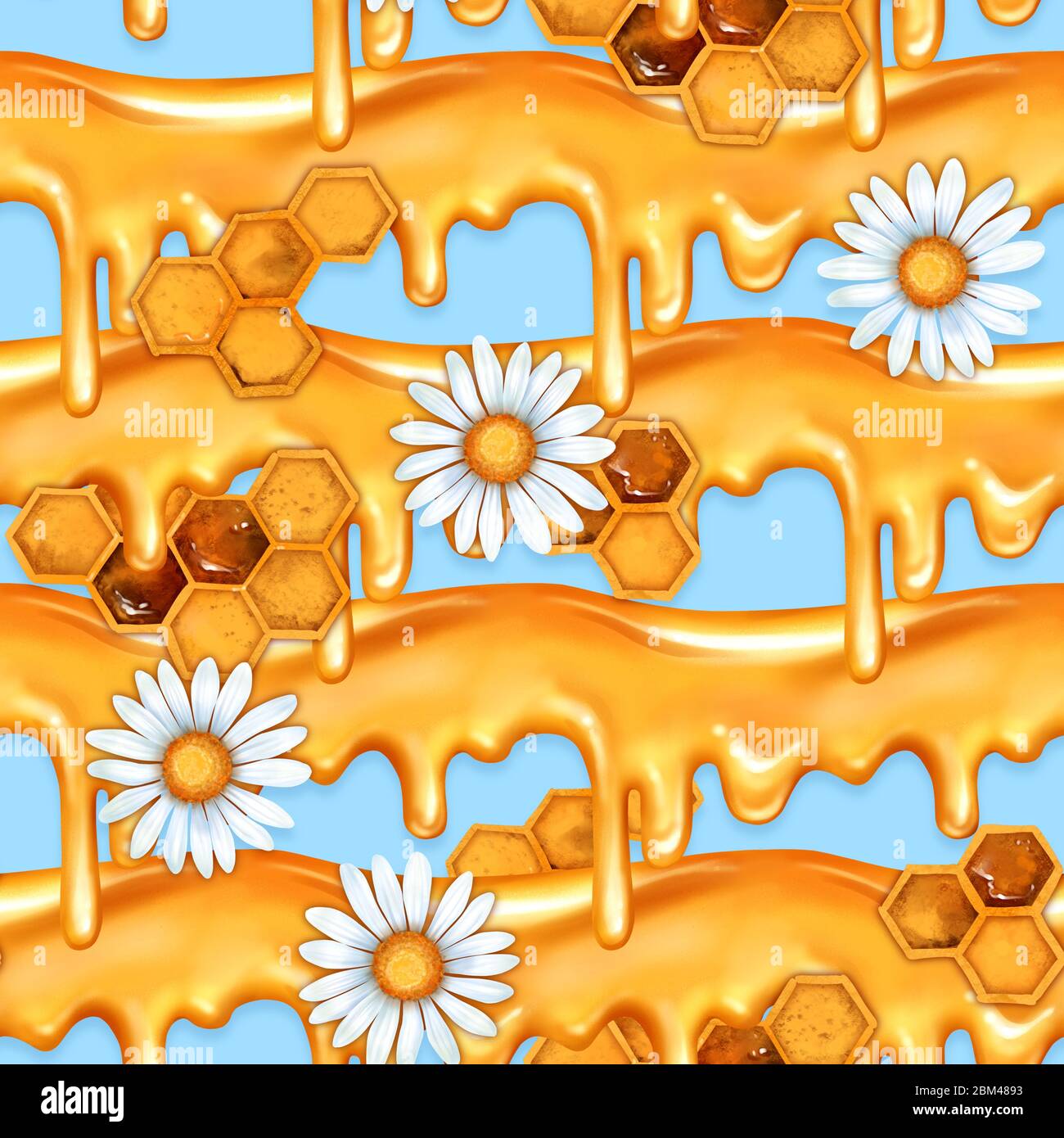 Seamless dripping honey pattern Stock Photo - Alamy Seamless dripping honey pattern Stock Photo - Alamy