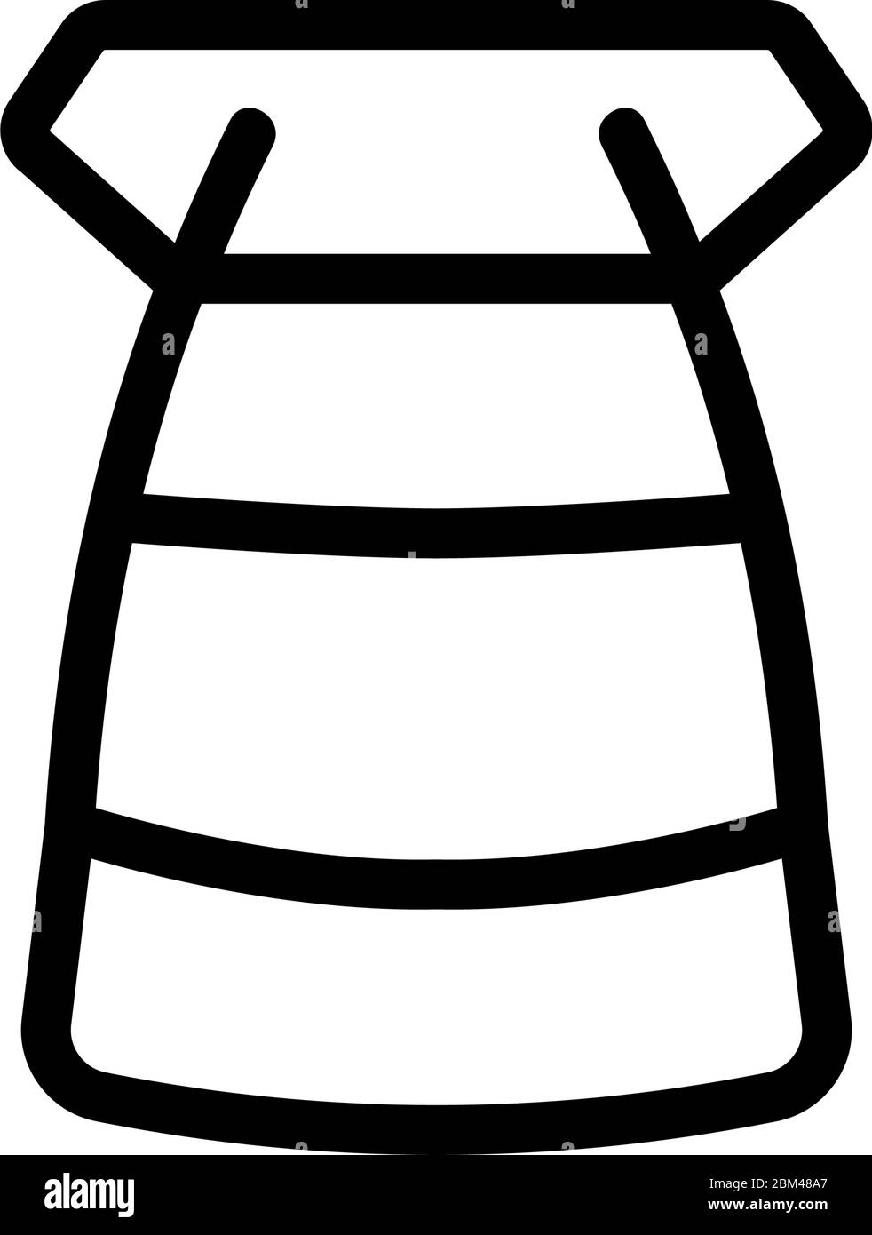 manual kitchen chopper rear view icon vector outline illustration Stock ...