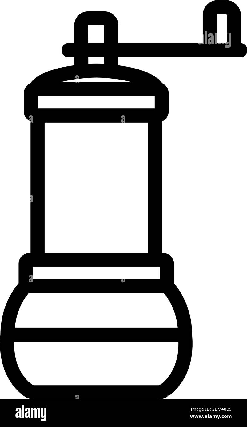 quern hand-mill icon vector outline illustration Stock Vector Image ...