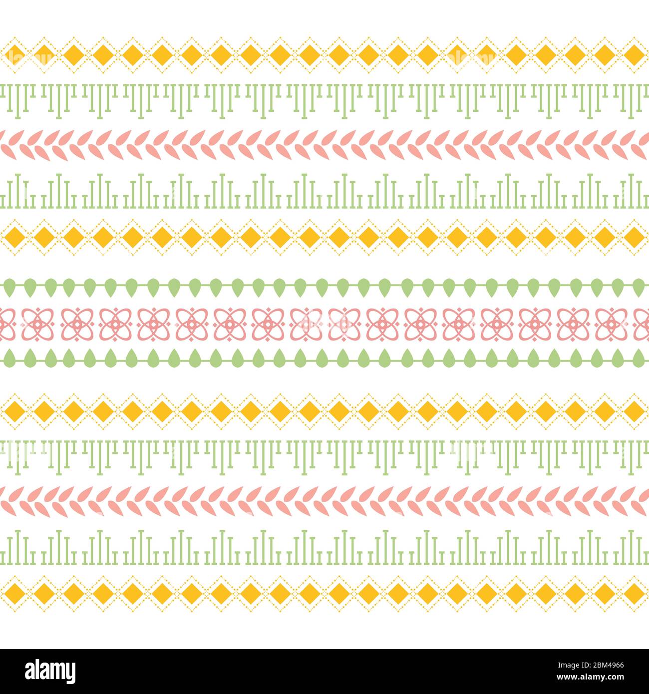 Elegant stitches embroidery style for cotton fabric design Stock Vector ...