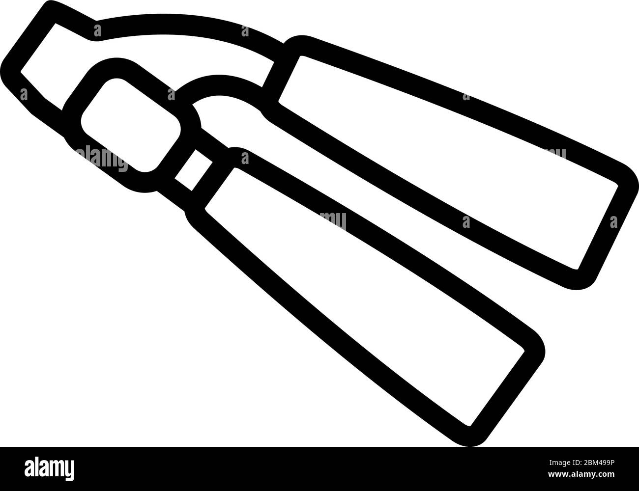 manual mechanical press with silicone protective handles icon vector ...