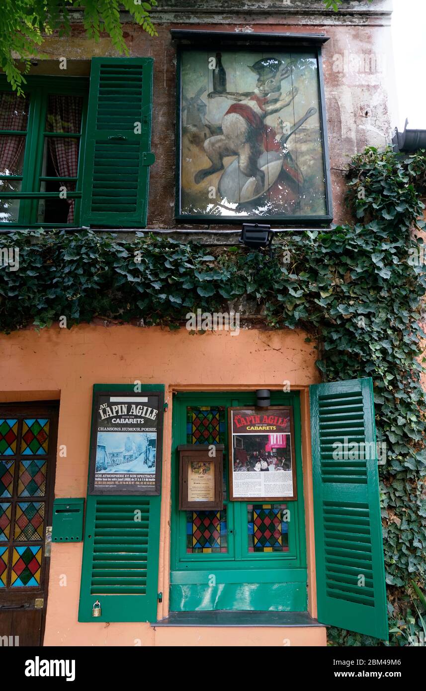 The famous Au Lapin Agile,The Agile Rabbit cabaret night club in ...
