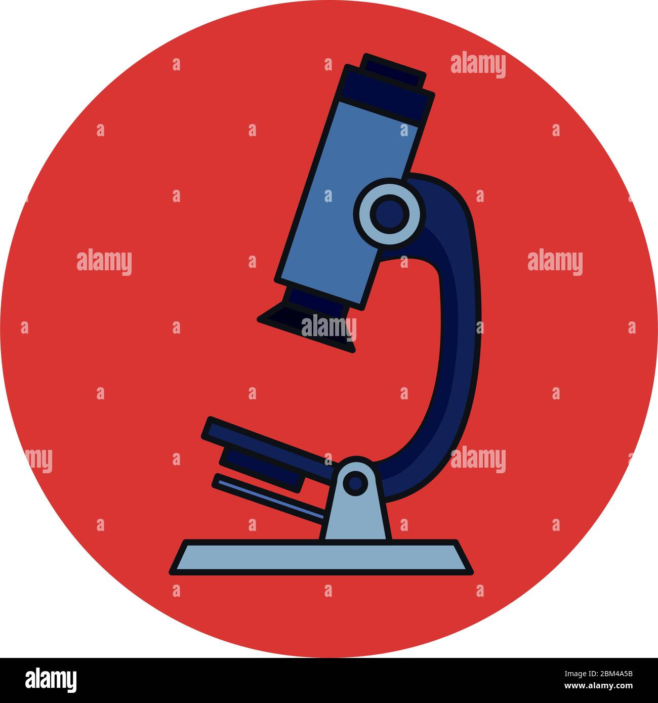 microscope of laboratory in frame circular Stock Vector Image & Art - Alamy