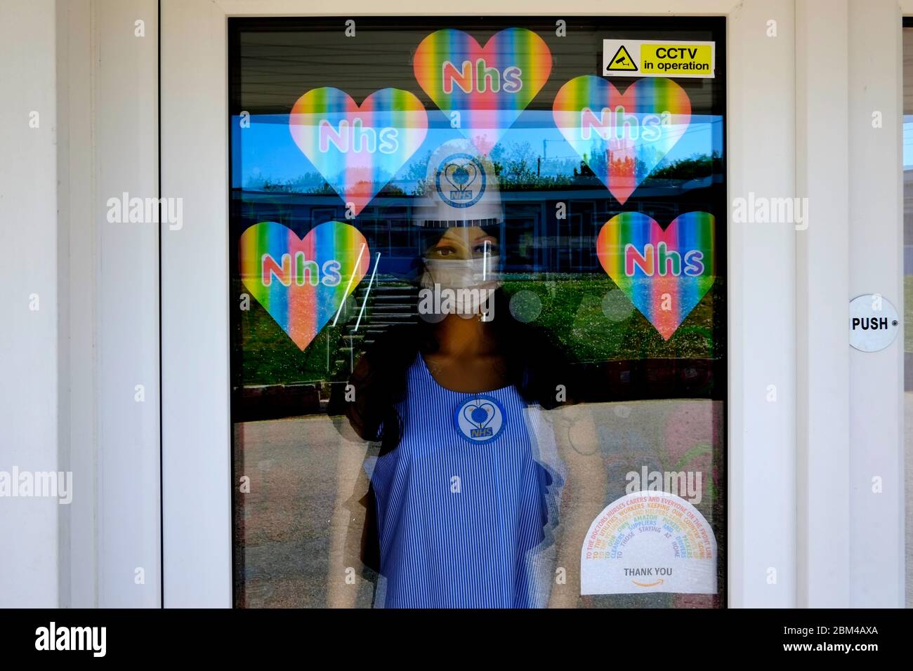 Nhs love heart window stickers hi-res stock photography and images - Alamy