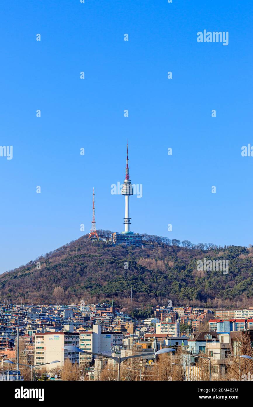 Seoul, South Korea - March 22, 2020. Seoul Namsan Tower. Seoul Namsan ...