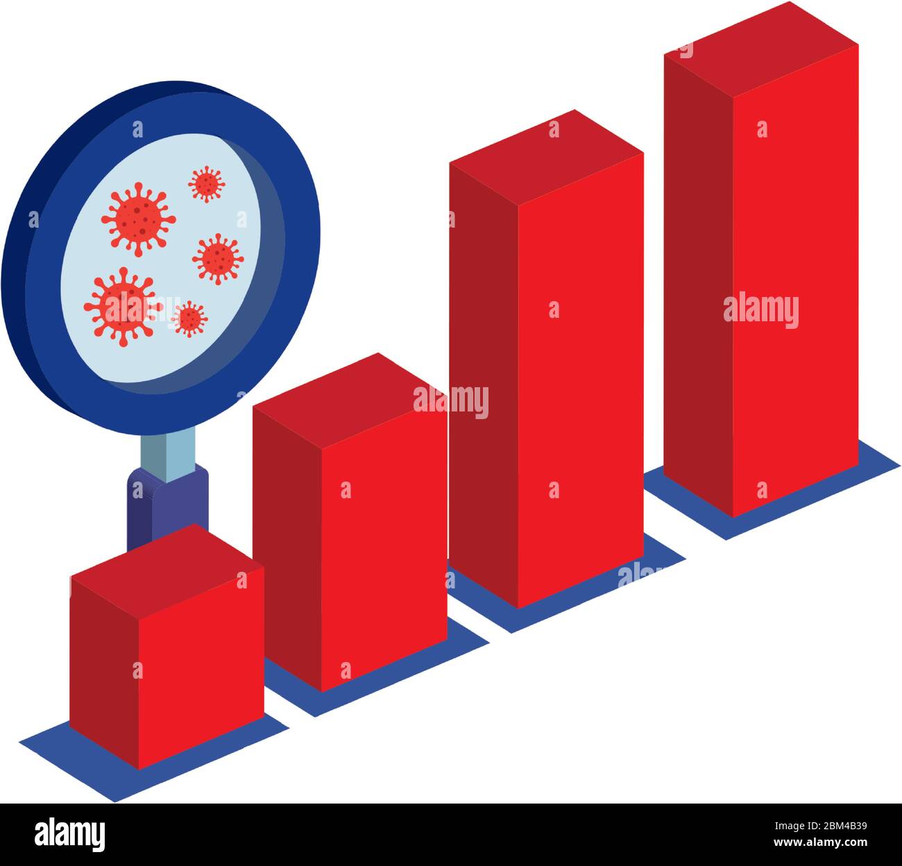 infographic report with particles covid 19 Stock Vector Image & Art - Alamy